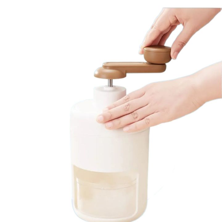 Manual Ice Crusher Household Mini Ice Shaver for DIY Milkshake Smoothie ...