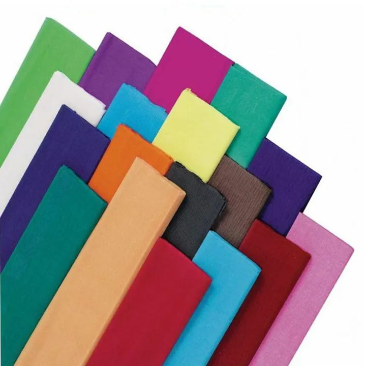 Pack Of-10 Different Color Crepe Paper | Daraz.pk