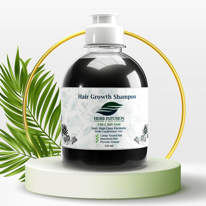 Hair Growth Shampoo 3-in-1 Salt Free Anti Hair-Loss Formula With Conditioner For Colour Treated ...