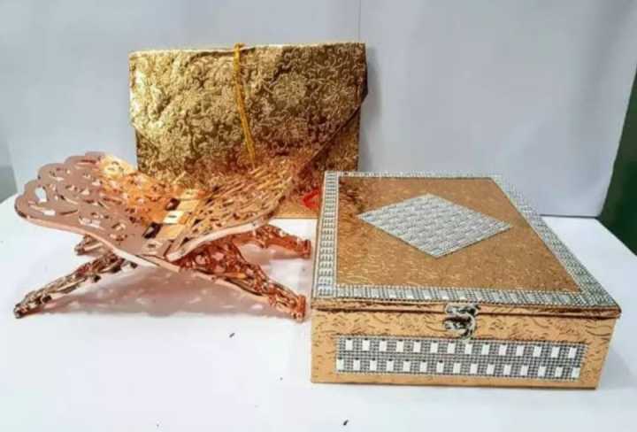 Madani 3 pieces Rail Quran Box Fancy Quran Pak Box velvet quran box ...