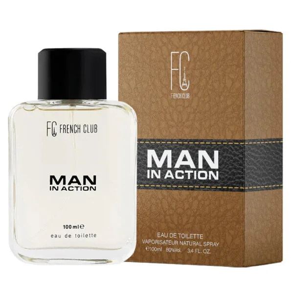 French Club Man In Action Perfume for Men | 100ml Long Lasting Dynamic ...