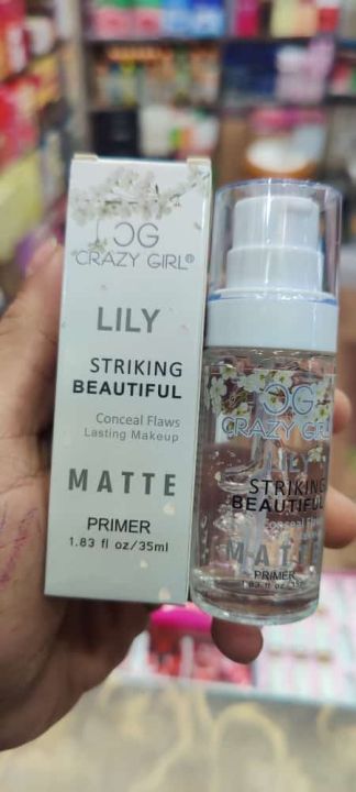 Crazy Girl Lily Beautiful Striking Conceal Flaws Matte Primer For Girls ...