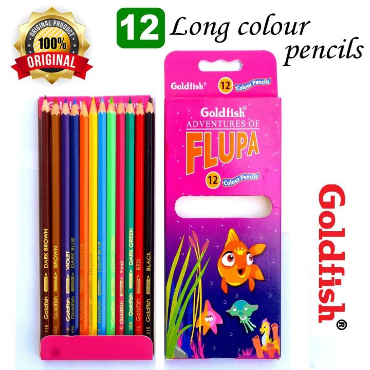 Goldfish Color Pencils Pack of 12 Pcs Box Pack | Daraz.pk