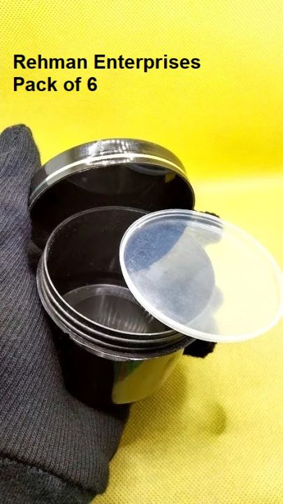 Empty Plastic Containers for Makeup 100 Gram Black / Refillable Empty ...