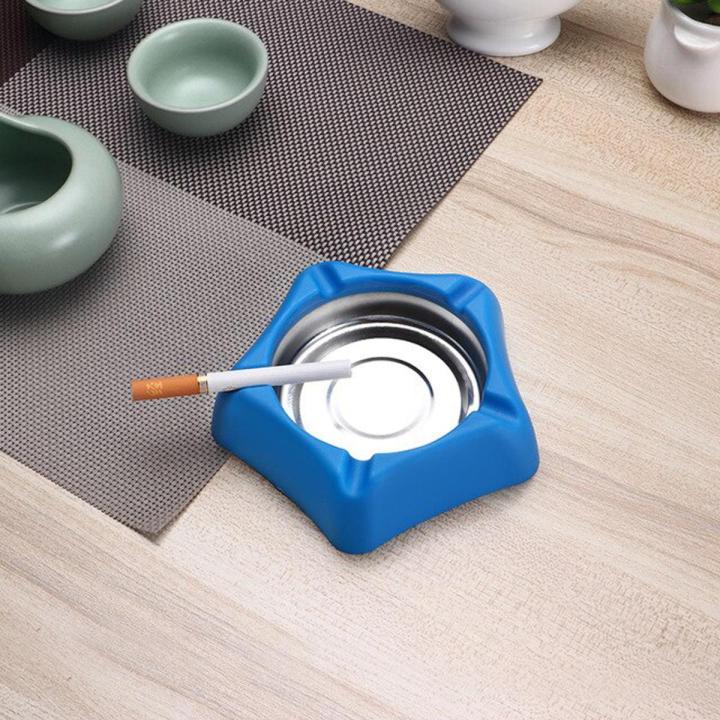 pack of 2 ,star shape ash tray Stainless Steel, Plastic ,for Internet ...
