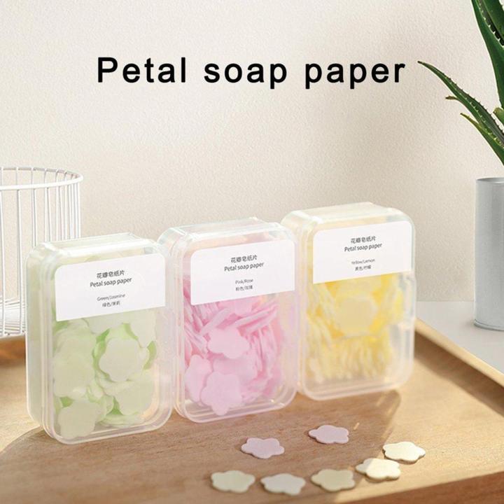 Disposable Soap Paper Cute Mini Hand Soap Flower-Shaped Paper Soap With ...