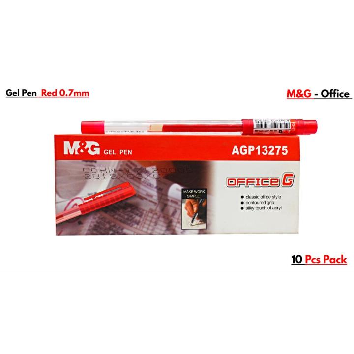 M&G Office Gel Pen 0.7mm Red Gel Pen For School, Office , Model ...