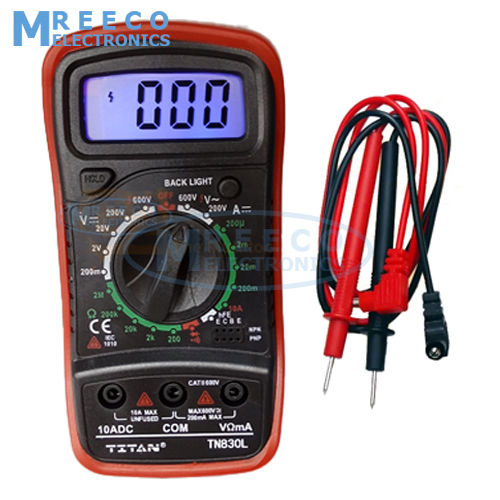 TITAN TN830L Electric Digital Multi Meter New Digital Multimeter Volt ...