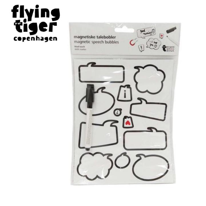 Flying Tiger Magnetic Memo Board Set – 12 Pcs/Set Speech Bubbles ...