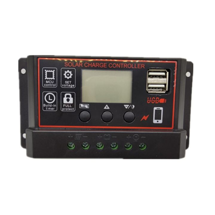 Solar Charger Controller USB Dual Panel Regulator Solar Charger ...