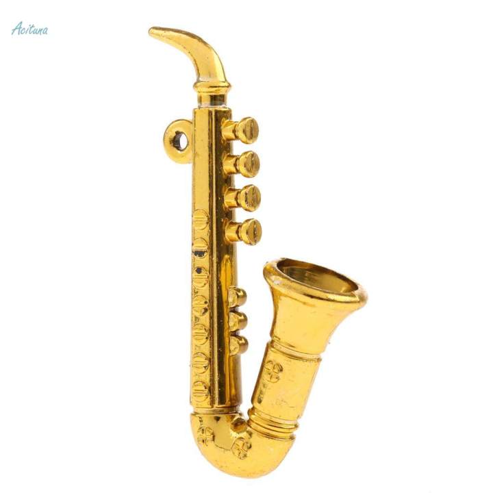 2X Miniature Saxophone Model, Mini Musical Instrument Miniature ...