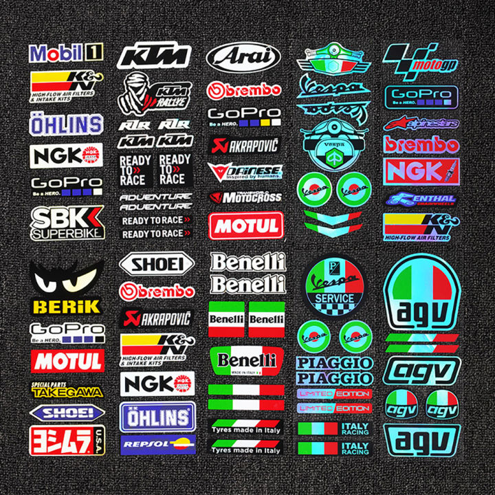 FG Laser Rainbow Car Stickers Motorcycle Side Strip Fender Body Bike ...
