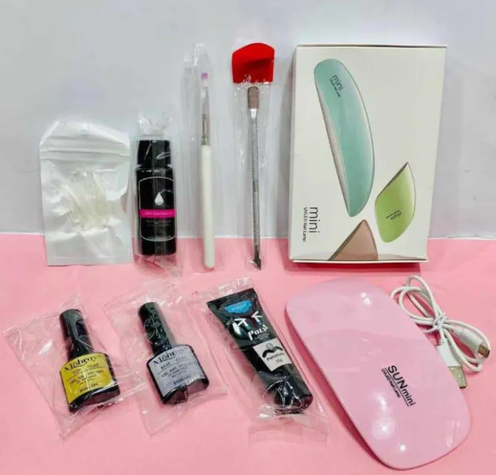 Poly Gel Nail Kit with UV LED Lamp | Daraz.pk