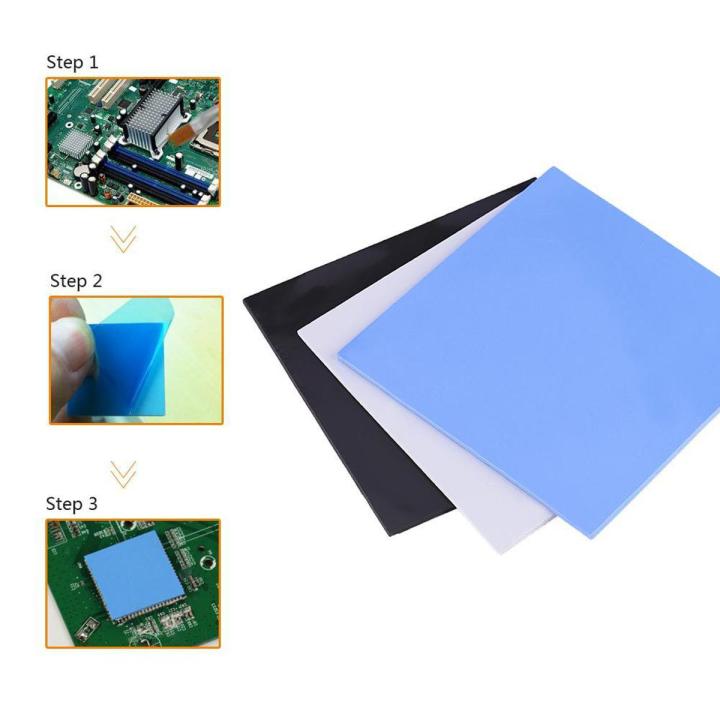 Nax-3c 100X100X2Mm Cpu Thermal Pad Heatsink Cooling Conductive Silicone ...
