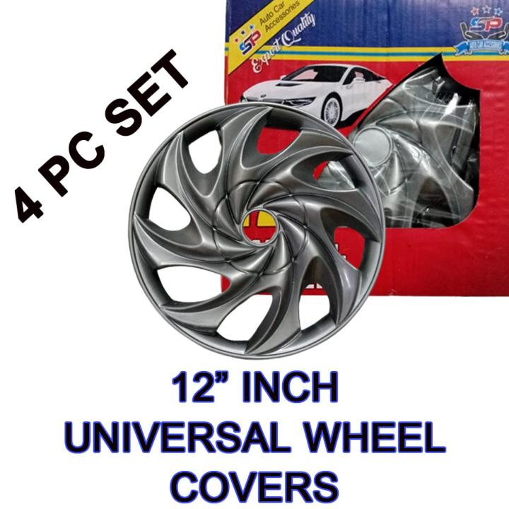 12" Inch Universal Wheel Cover Set of 4 Pieces - Blade design | Daraz.pk