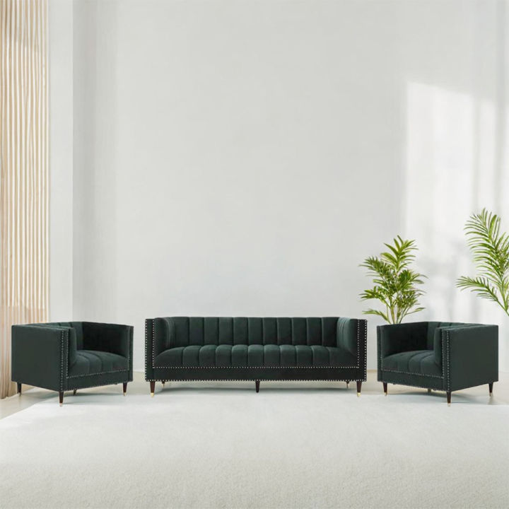7 Seaters Turkish Design Sofa Set with Matching tufted wooden table ...