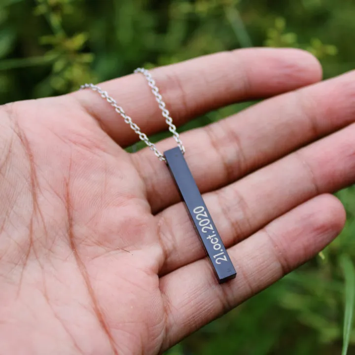 Personalize/Customized Stainless 3D Bar Locket with Your Name ...