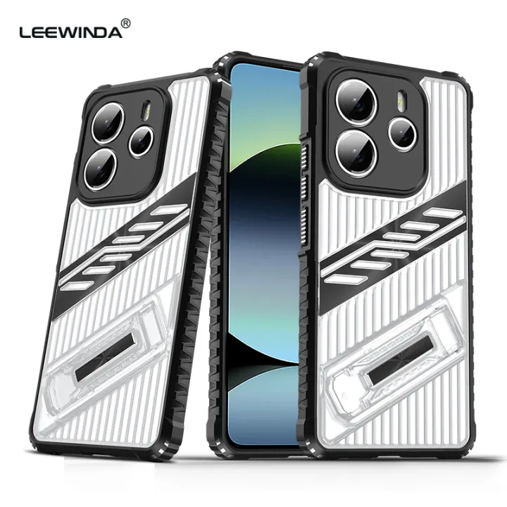 For Redmi Note 14 4G 5G Phone Case，Transparent Hard PC Backboard+TPU ...