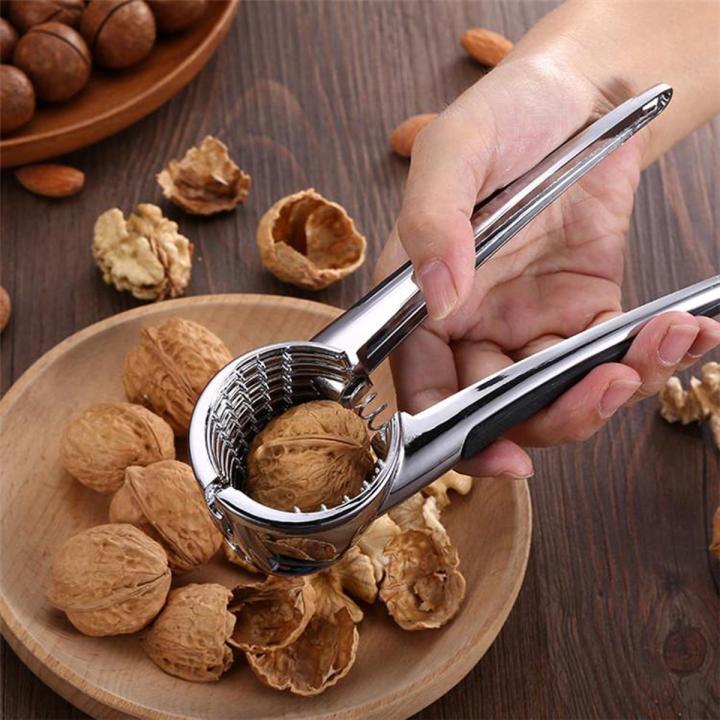 Walnut nut almond_cracker cutter stainless steel, akhrot badam cutter ...