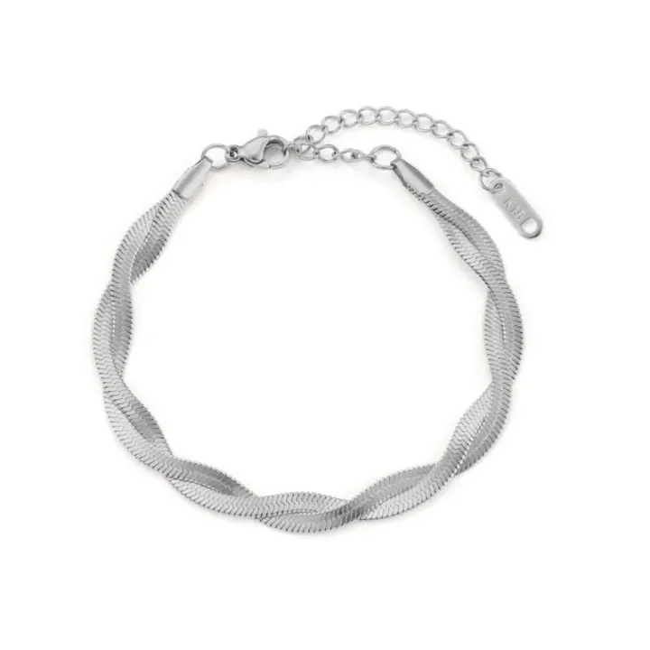 ANENJERY Wholesale 316L Stainless Steel Snake Bone Fried Dough Twist ...