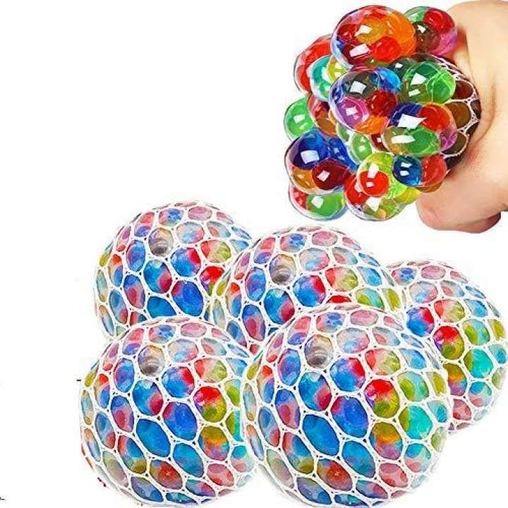 ABST - Grape Mesh Squish Ball Stress Release Toy Mesh Squishy Ball ...
