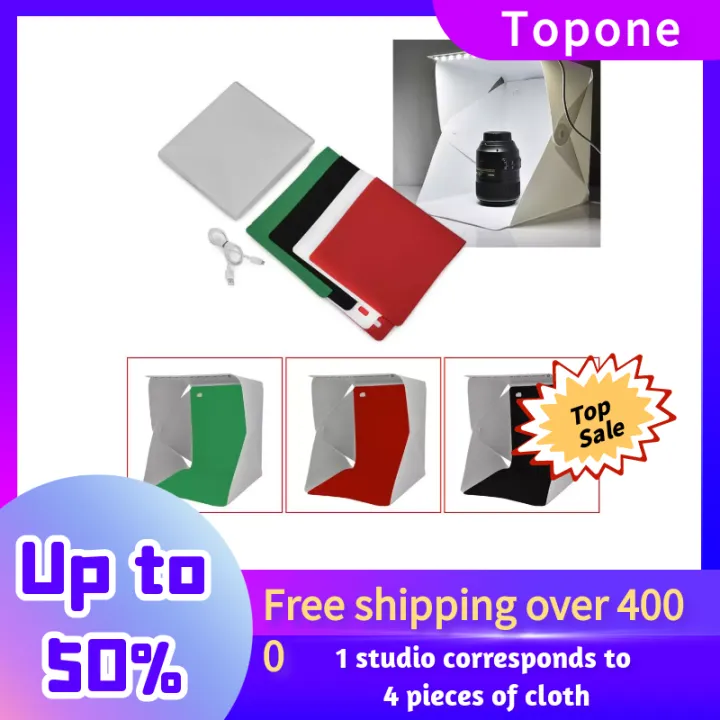 （NEW）Portable Foldable Mini Studio Photography Light Box Tent Kit with ...