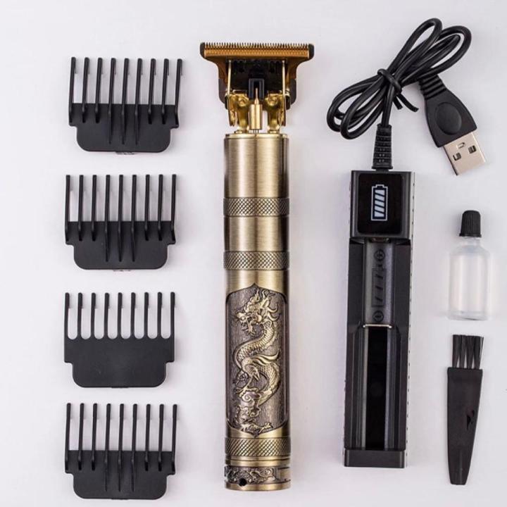 VINTAGE T9 dragon metal RECHARGEABLE Electric Hair CLIPPER Cutting ...