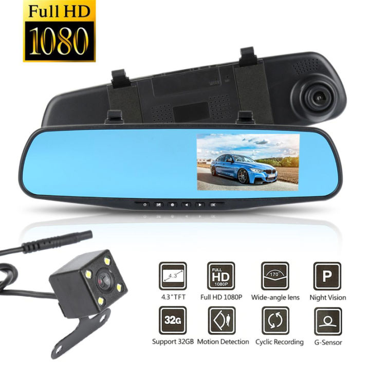 Full HD 1080P Dual Mirror Camera With 4.5″ TFT LCD Crystal-Clear ...