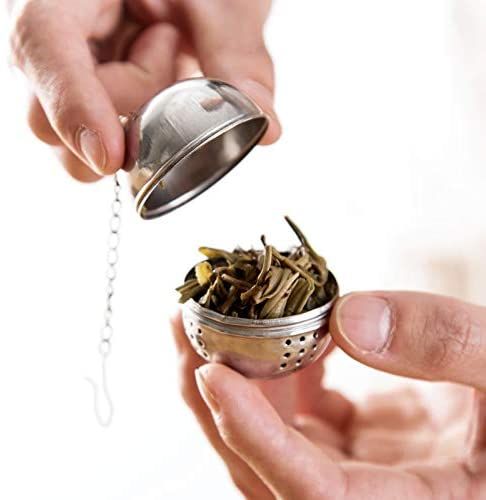 Spice, Herb,Tea and Seasoning Filter Ball with Hanging Hook - Stainless ...