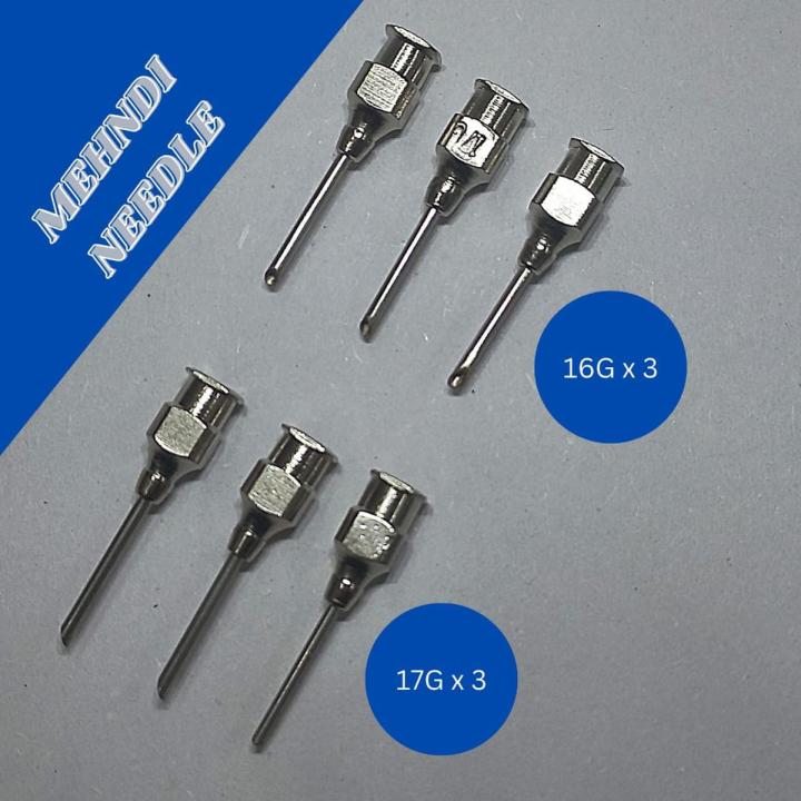 Injection Mehndi Pen 6 Needle, Create Amazing Henna Designs by Henna ...