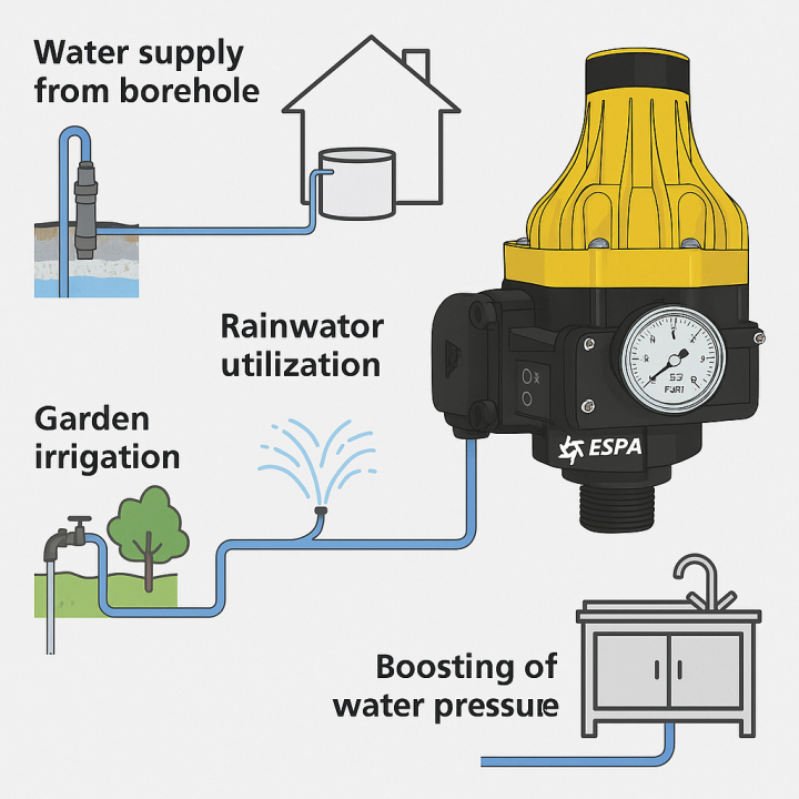 ESPA KIT 02 AMS Pressure Controller – Automatic Water Pump Control Device | Daraz.pk
