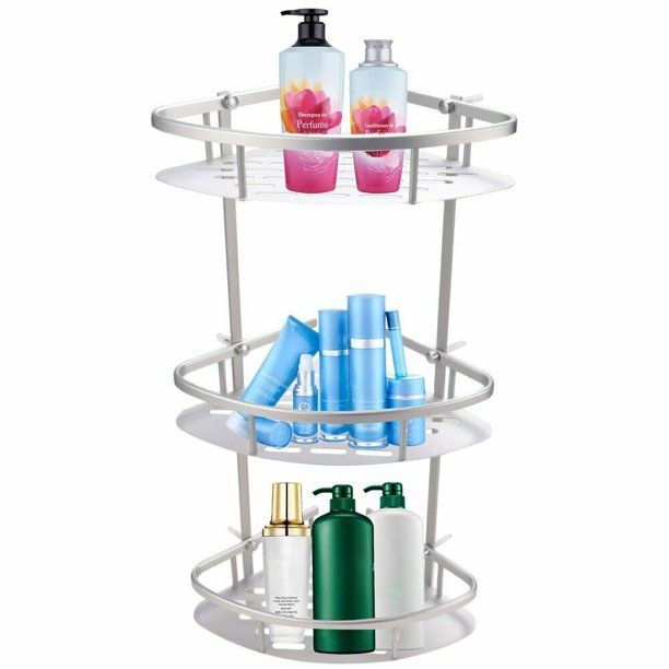 Stainless Steel 3 Layer Corner Rack for Bathroom and kitchen | Daraz.pk