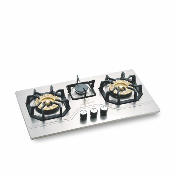 GOLDEN FUJI - 3 BRASS BURNER BUILT IN HOB ST 3000 | Daraz.pk