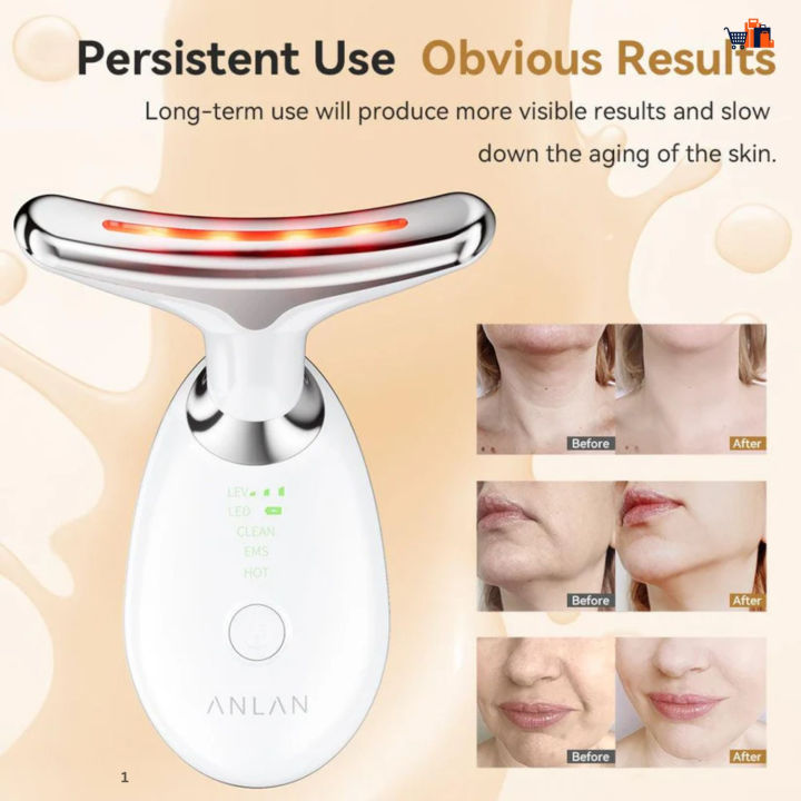 Neck Lifting and Tighten Massager – EMS Microcurrent Wrinkle Remover ...