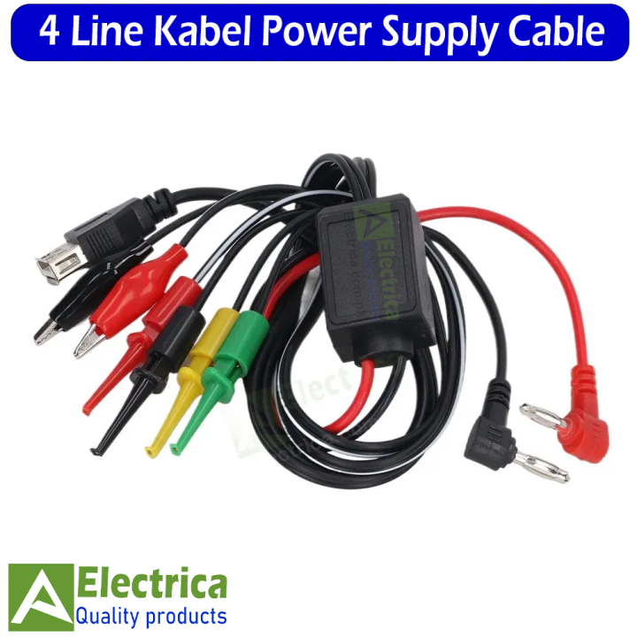 4 Line Kabel Power Supply Cable Multi Function Adjustable Mobile Phone ...