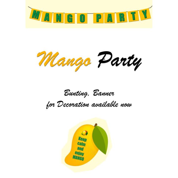 Mango Party Banner, Bunting For Decoration | Daraz.pk