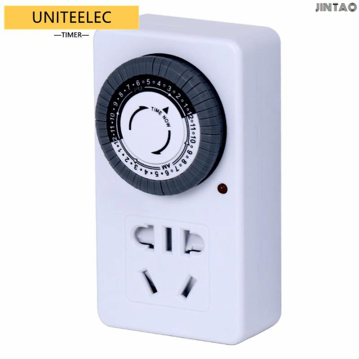 2022 UK Type 24-hour Cycle Mechanical Time Switch Time Switches Socket Plug In Timer Socket 220V ...