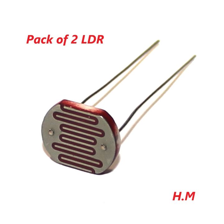 Pack of 2 – LDR Light Dependent Resistor 3mm | Daraz.pk