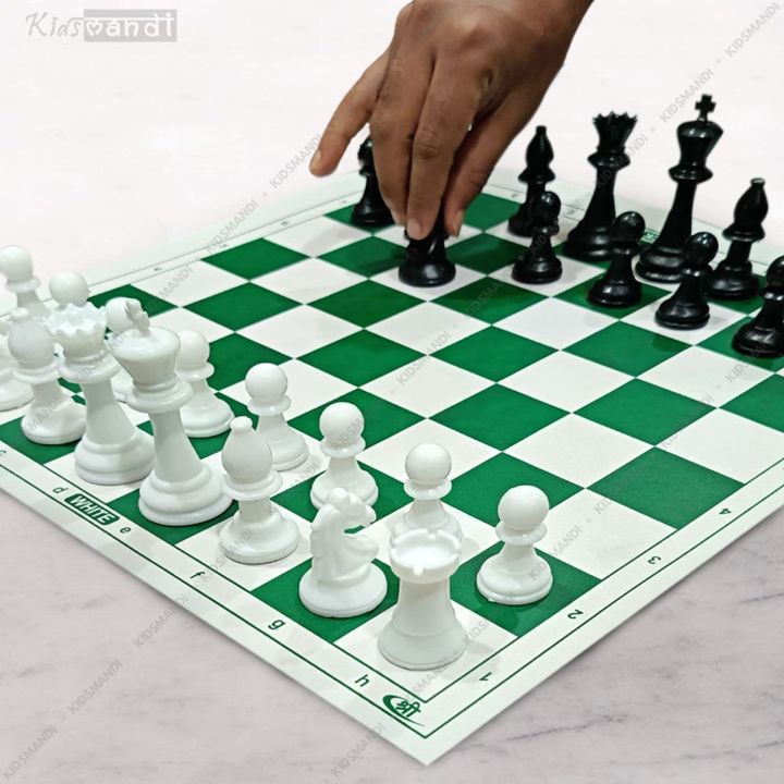 Tournament Chess Set, 19x19" Foldable Chess Board Super Heavyweight ...