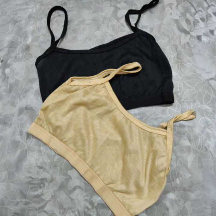 Cotton Printed Adjustable and Stretchable Non-Padded Bra Vests for ...