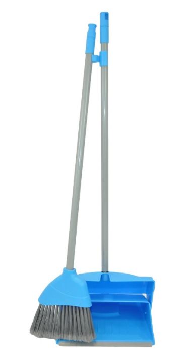 Long Handled Dustpan And Brush Set Dust Pan Handle Broom Upright Sweep ...