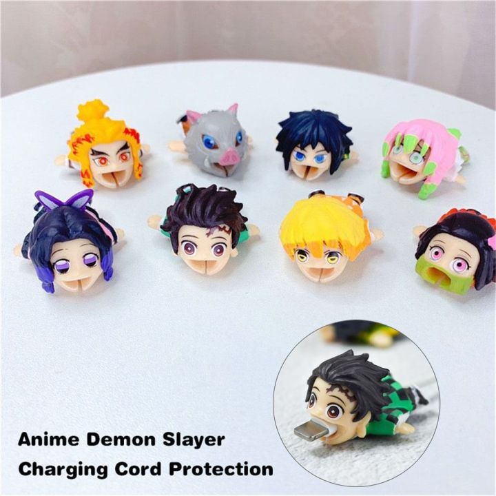 Gift Anime USB Cable Protector Tanjiro Nezuko Charging Cable Protection ...