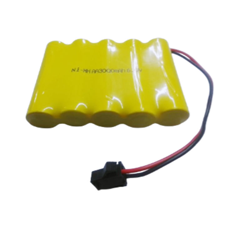 6 Volt 5 Cell Battery 6v 1000mAh AA Ni-MH Battery 5*AA Cell Pack ...