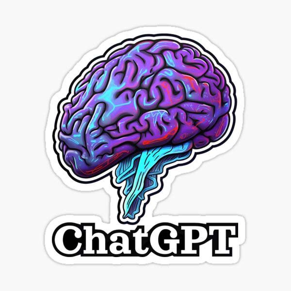 Chat gpt sticker for mobileback, laptop, waterbottle, etc Pack of 1, 3 ...
