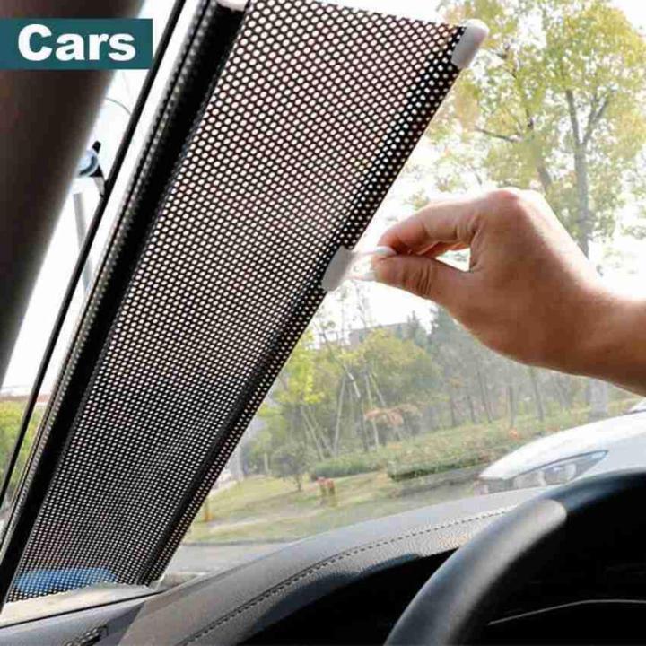 Car Foldable Sunshade Curtain Front Screen Sun Protection Retractable ...