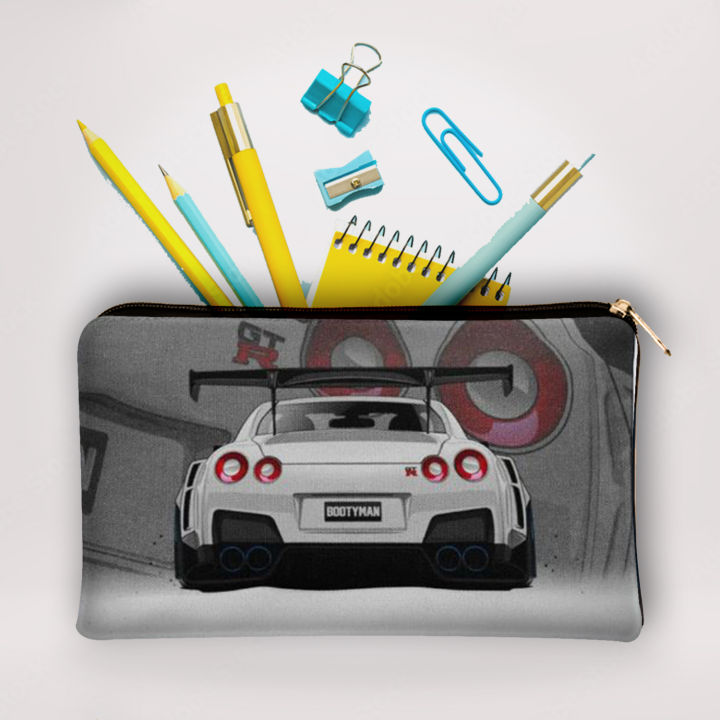 Nissan GTR Zipper Pouch For Car Lovers Multi Use Pencil Case at ...