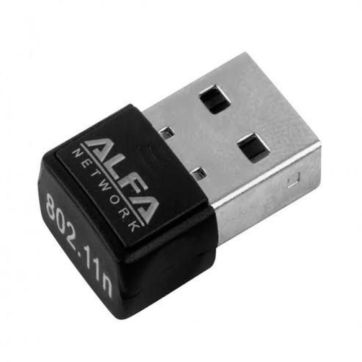 Alfa Wifi USB Adapter LAN Card 300 Mbps With Driver CD for PC / Laptop ...