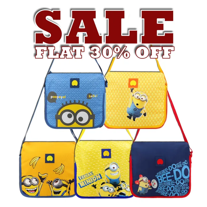 Delsey Paris Minion bag Minions Messenger Bag 12*12*5 inch FOR BOYS ...