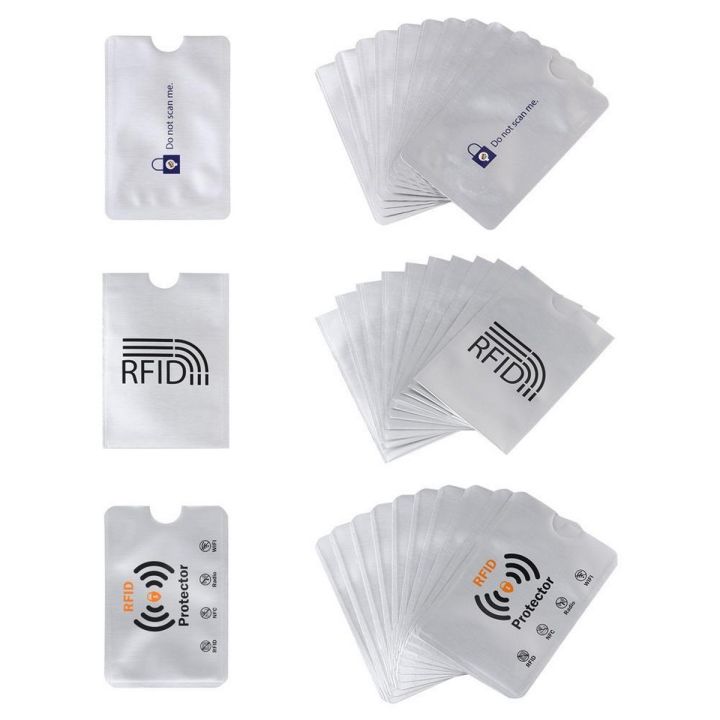 10Pcs Smart Prevent Scanning Aluminium Anti Theft Cards Protector ...