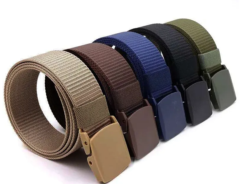 Men Imported Nylon Belt - Breathable Nylon Web Canvas Fabric Belt ...